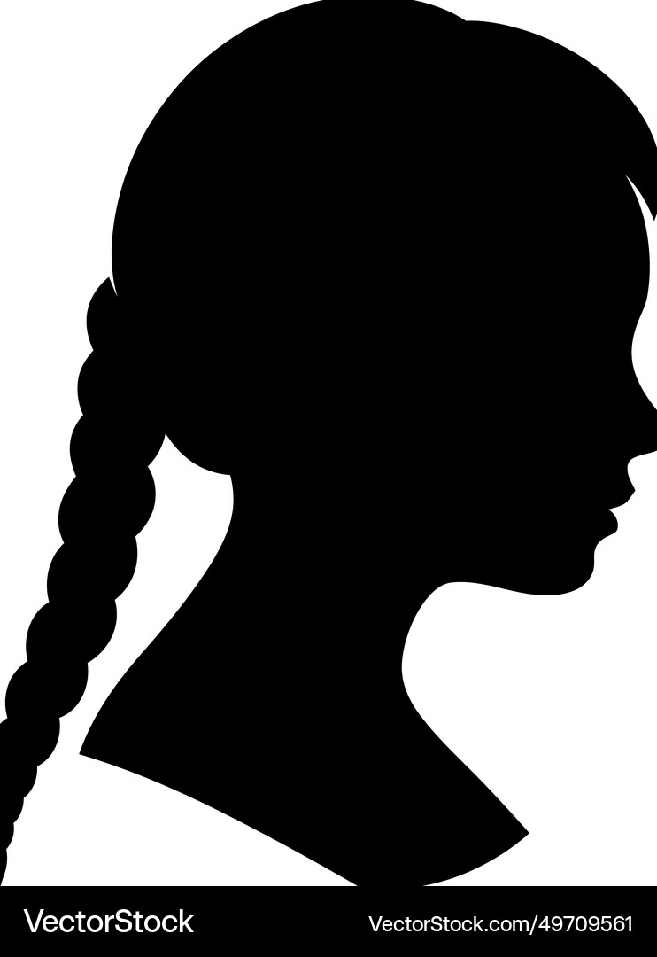 Women hair style braid icon Royalty Free Vector Image