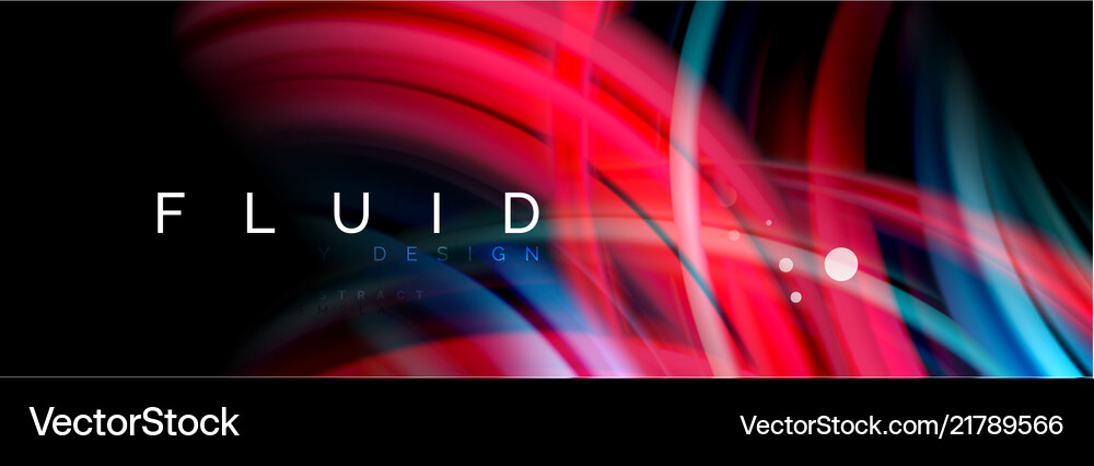 Flowing glowing color motion concept trendy Vector Image