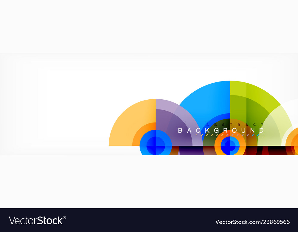 Geometric circle abstract background creative Vector Image