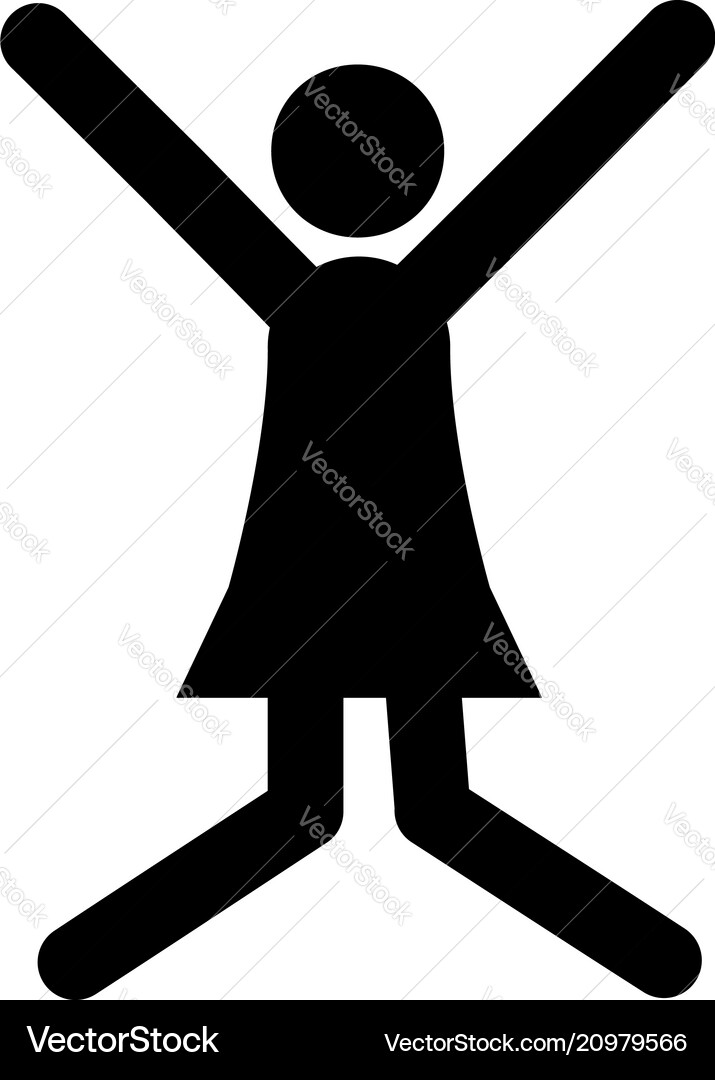 Happy girl icon Royalty Free Vector Image - VectorStock