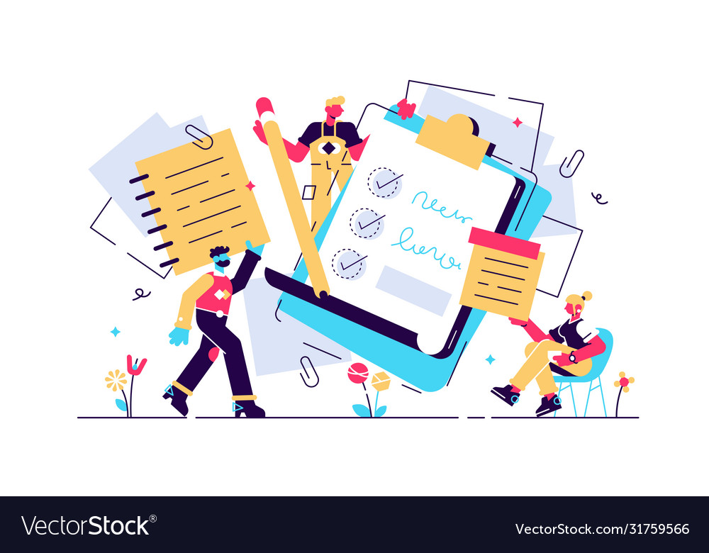 Notes flat tiny Royalty Free Vector Image - VectorStock