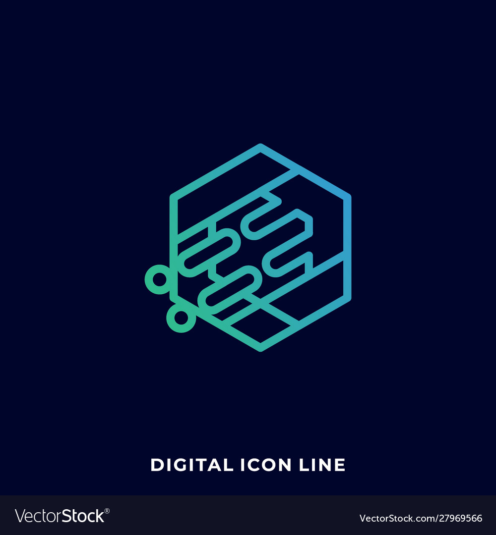 Polygon template Royalty Free Vector Image - VectorStock