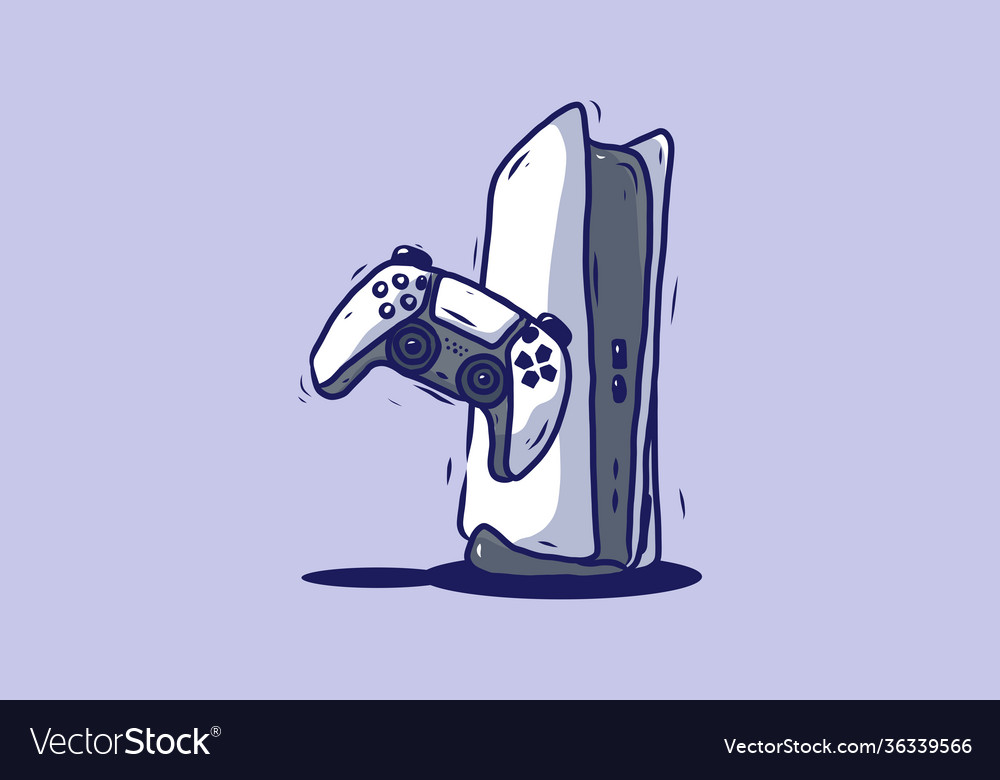 PS5 Controller Artwork Royalty Free Vector Image