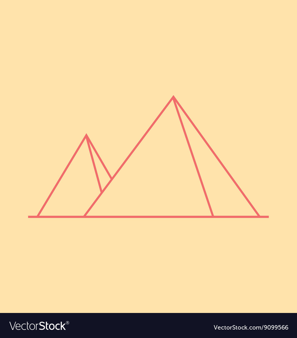 Pyramid Royalty Free Vector Image - VectorStock