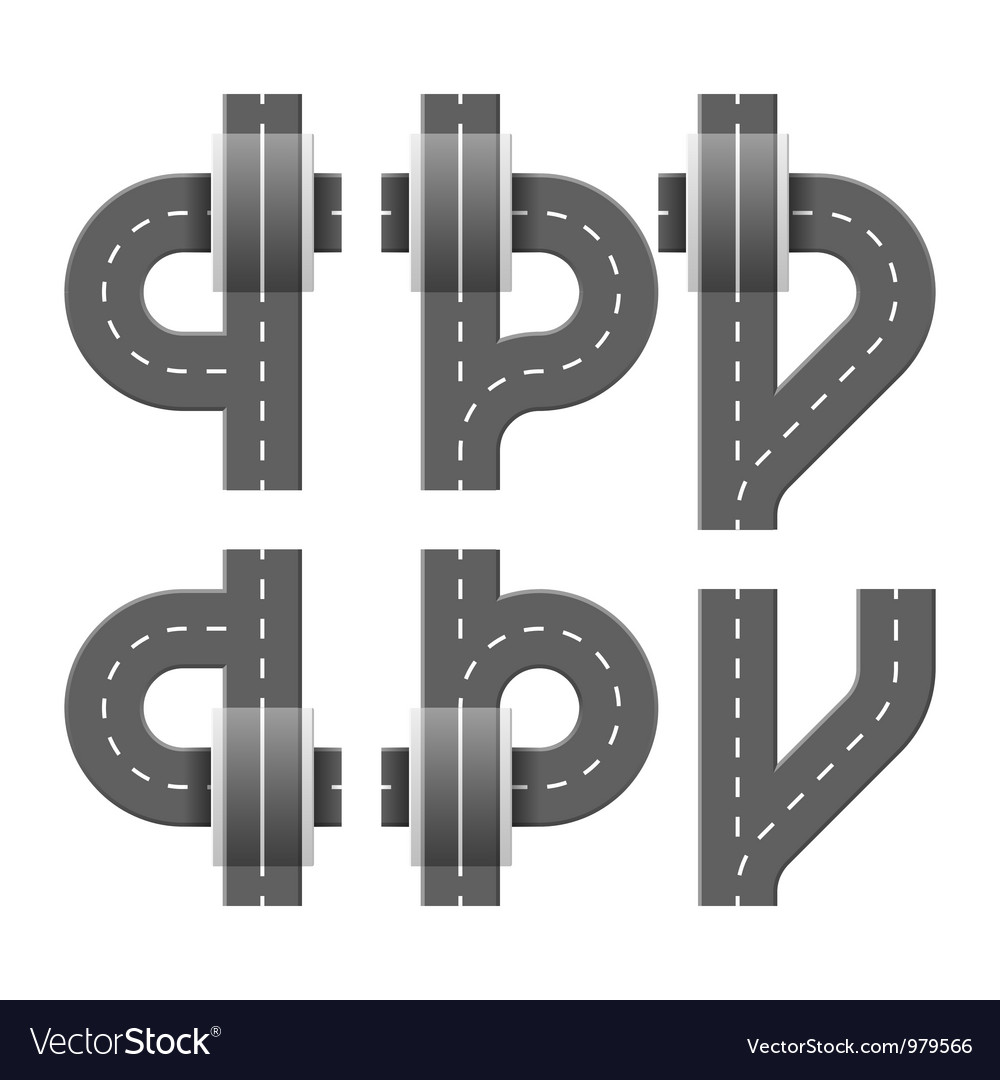 Road elements Royalty Free Vector Image - VectorStock Road elements Royalty Free Vector Image - VectorStock