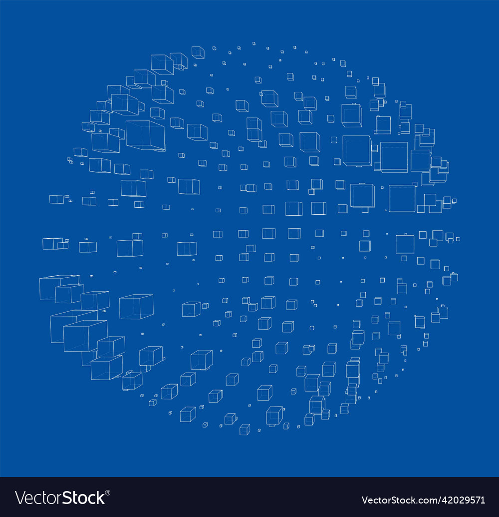 Abstract sphere background Royalty Free Vector Image