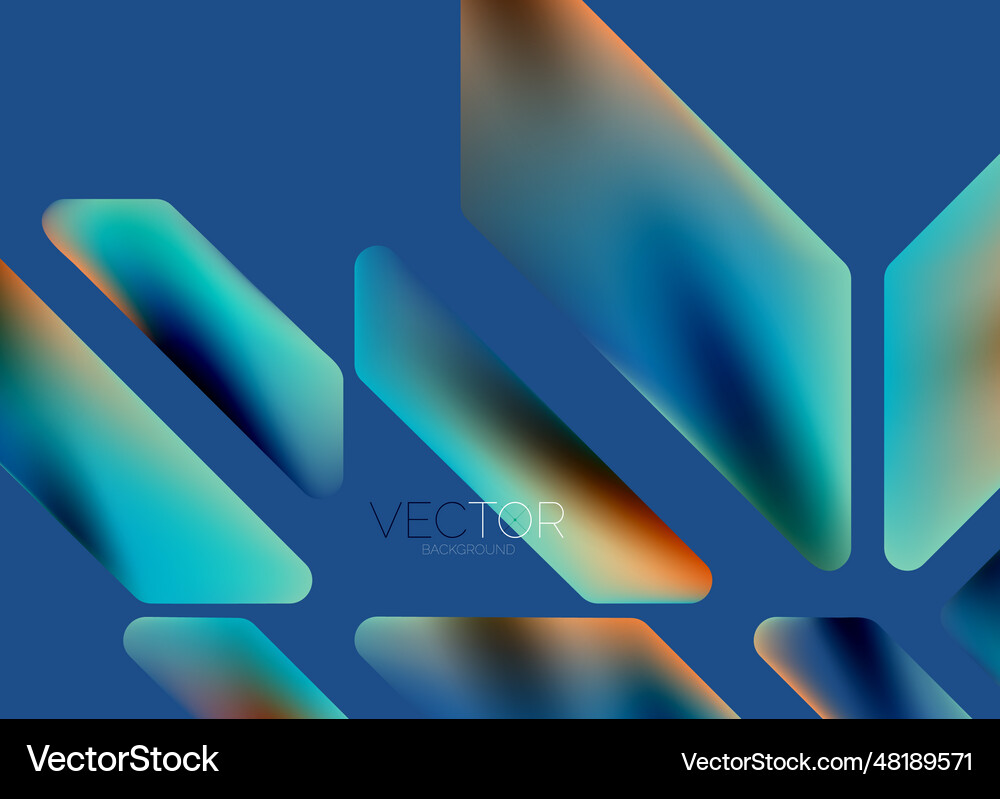 Fluid color dynamic geometric shapes abstract – Royalty-Free Vector ...