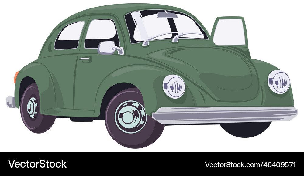 Funny car cartoon auto for internet and mobile Vector Image