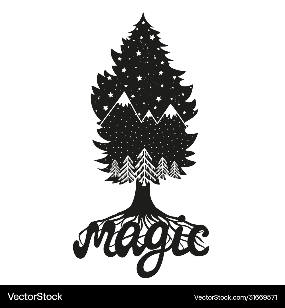 Hand drawn style typography poster with word Vector Image