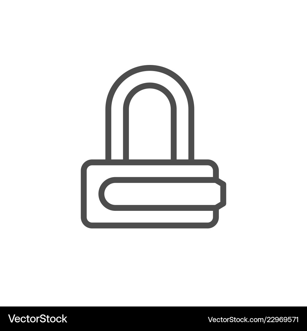 Lock line icon Royalty Free Vector Image - VectorStock