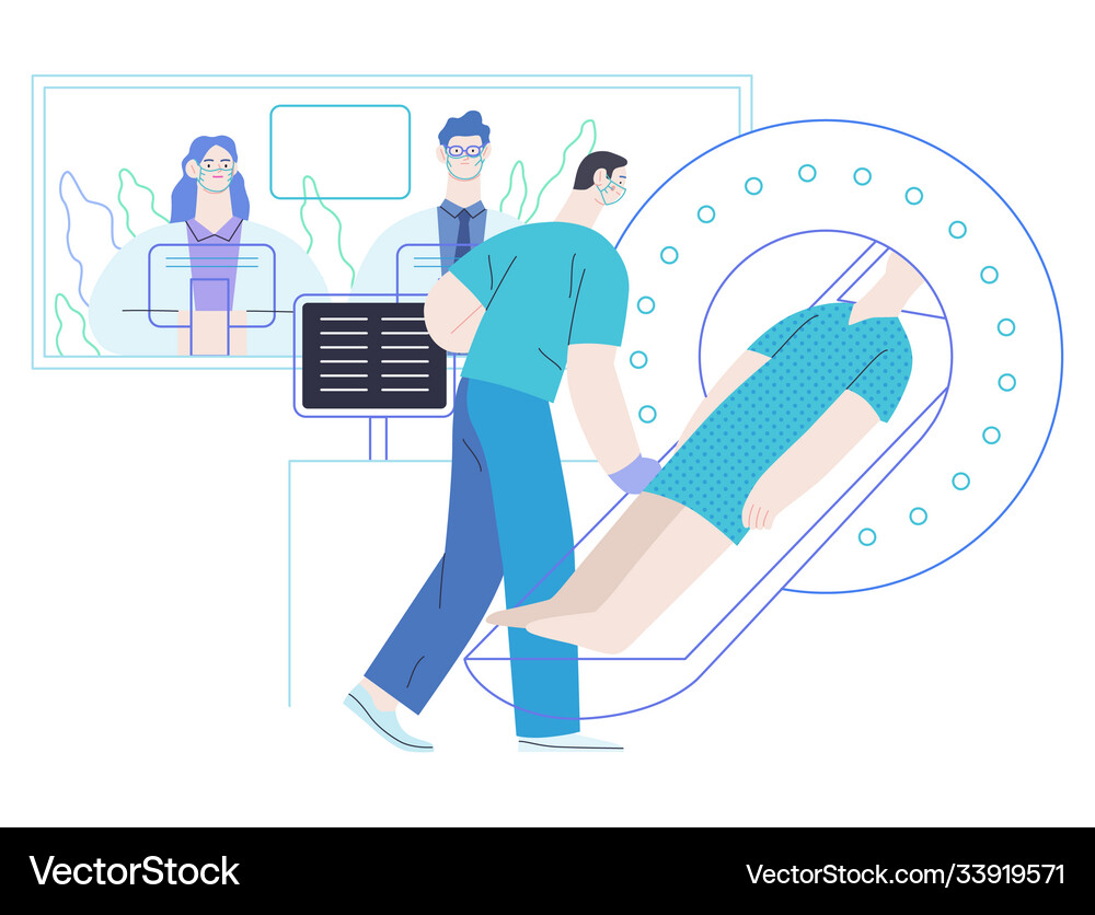 Medical tests - mrt Royalty Free Vector Image - VectorStock