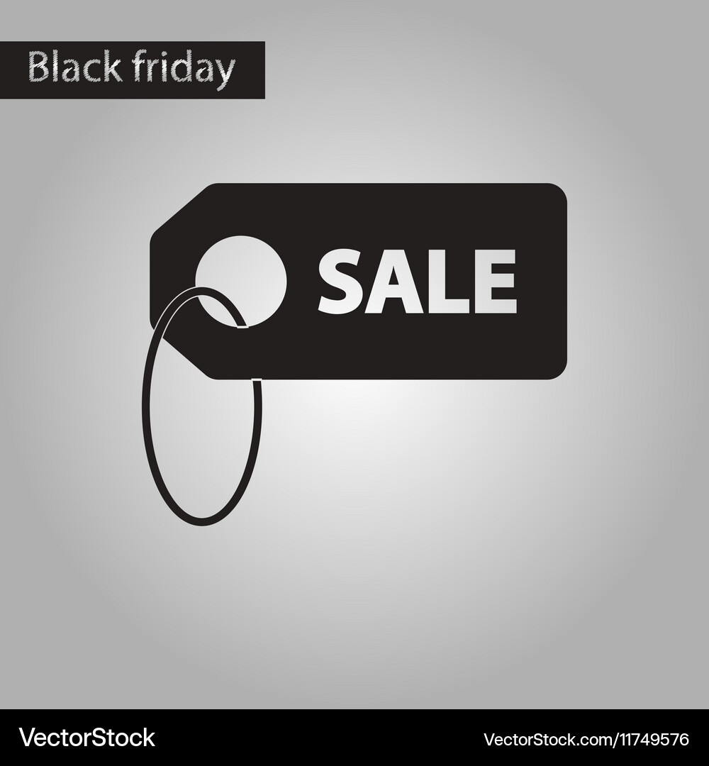 Black and white style icon sale Royalty Free Vector Image