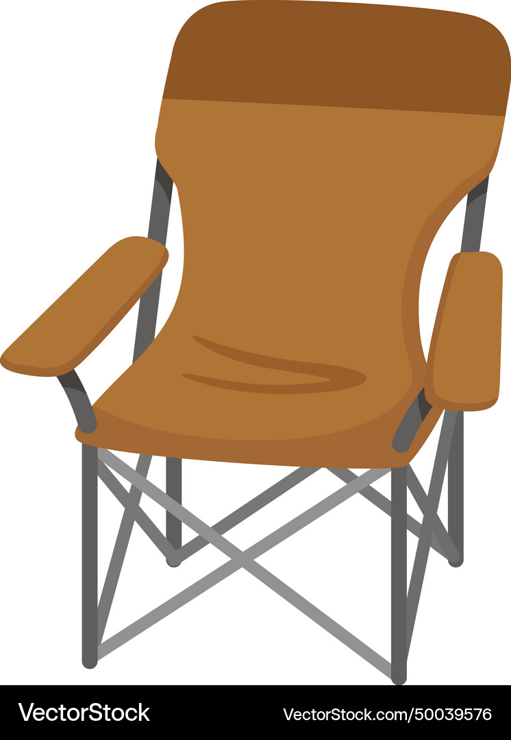 Camping chair on the white background Royalty Free Vector