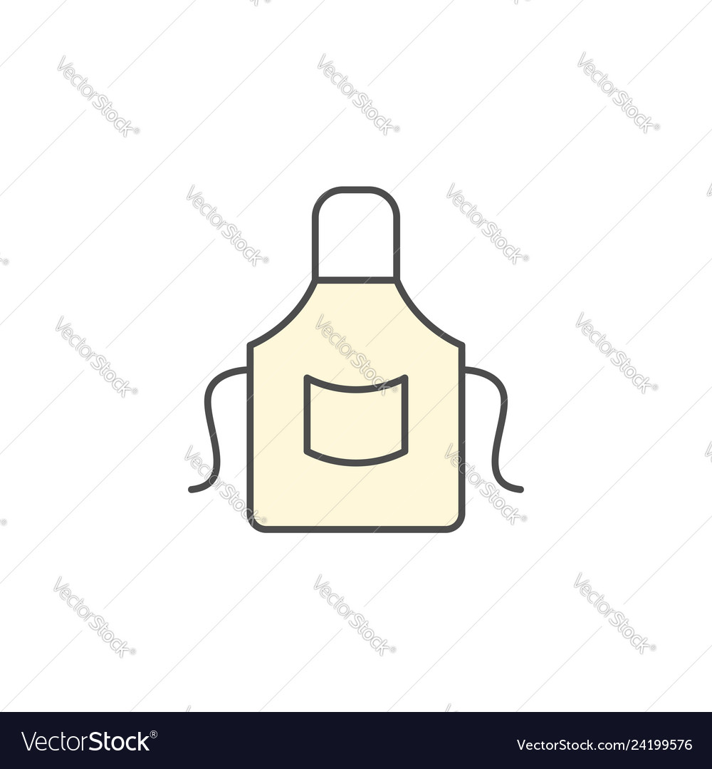 Chef apron icon kitchen appliances for cooking Vector Image