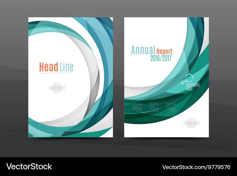 Color waves abstract background geometric a4 Vector Image