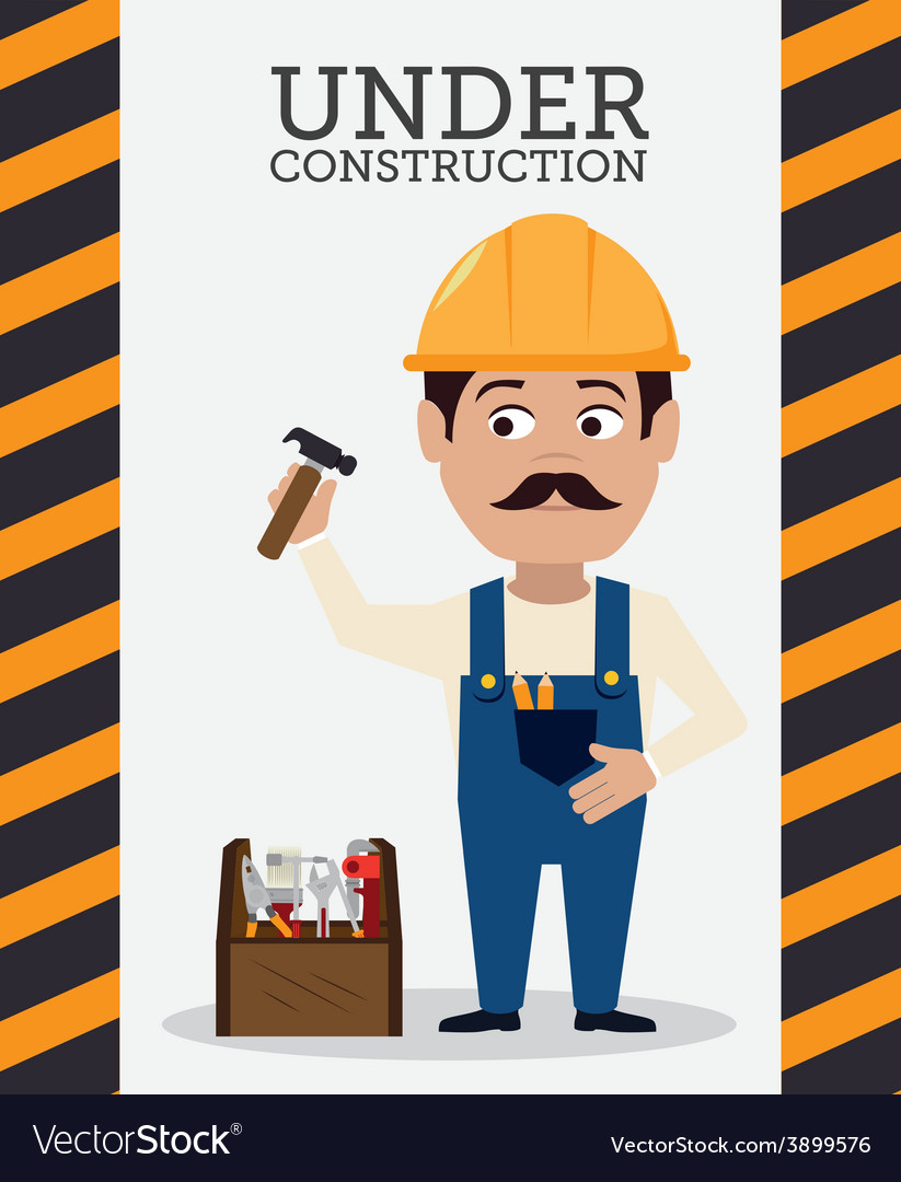 Construction design Royalty Free Vector Image - VectorStock