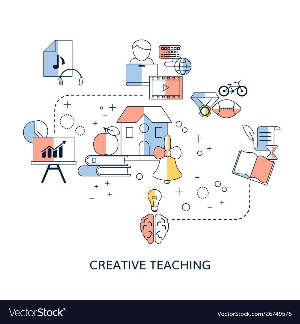 Creative teaching Royalty Free Vector Image - VectorStock