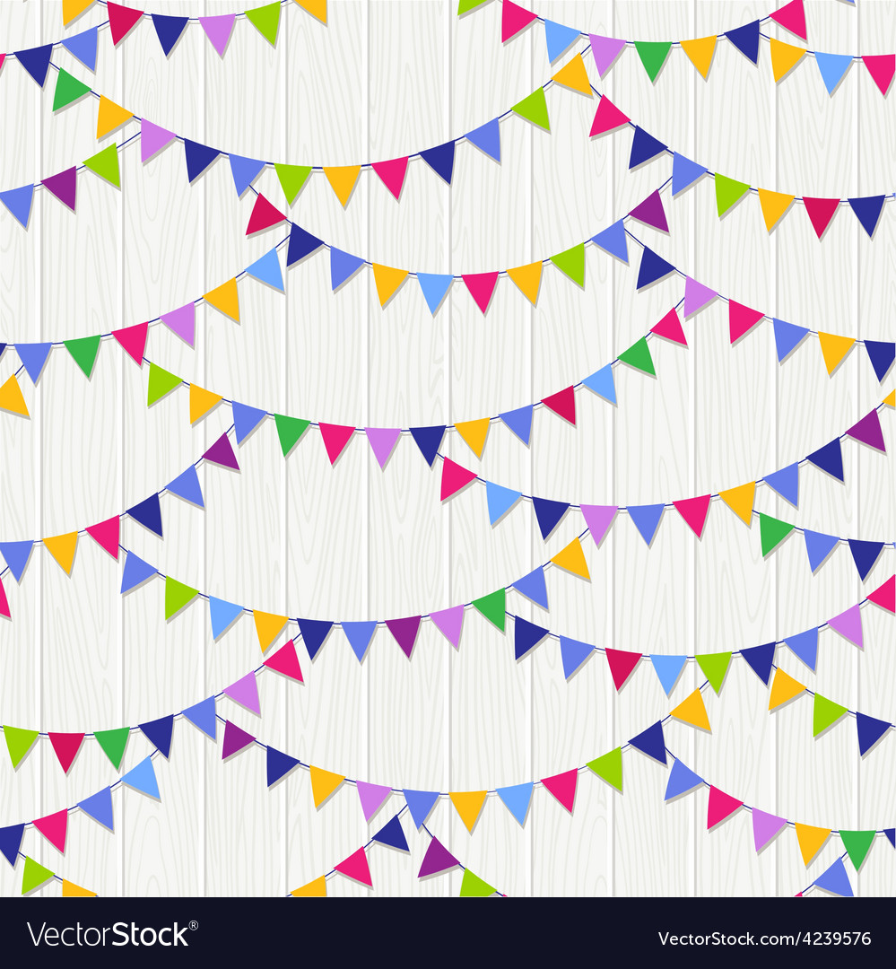 Garland pattern Royalty Free Vector Image - VectorStock