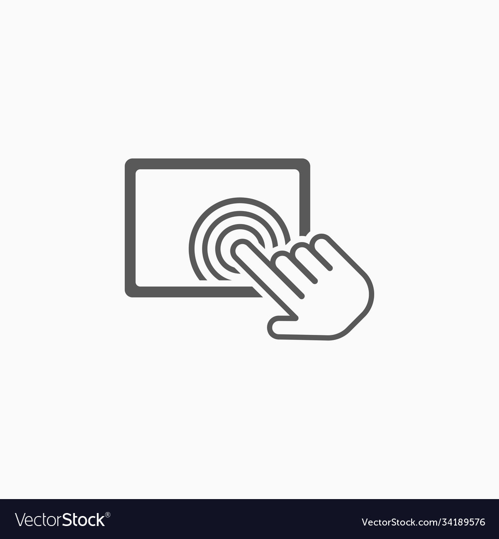 Hand click icon Royalty Free Vector Image - VectorStock