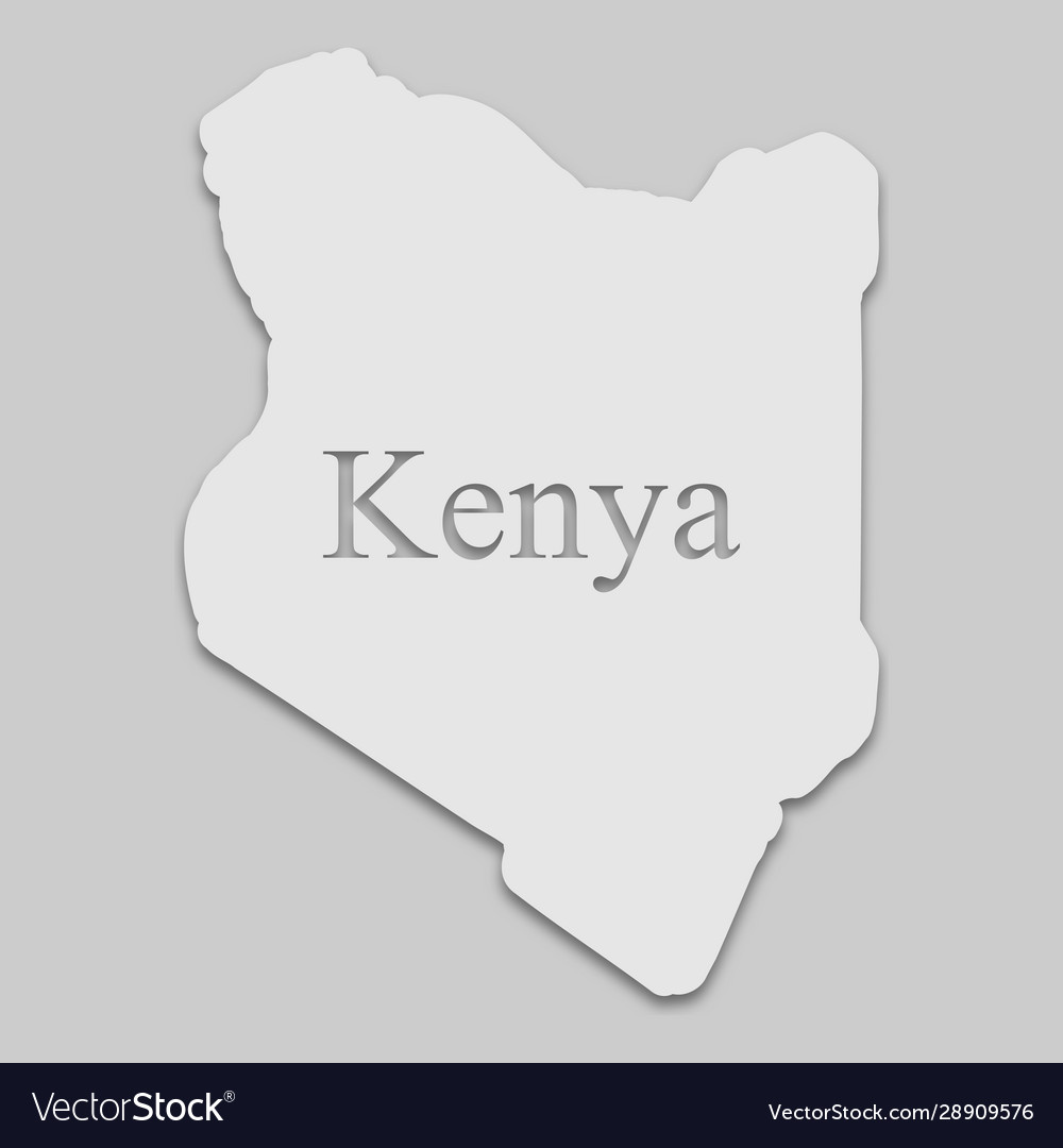 kenya map vector