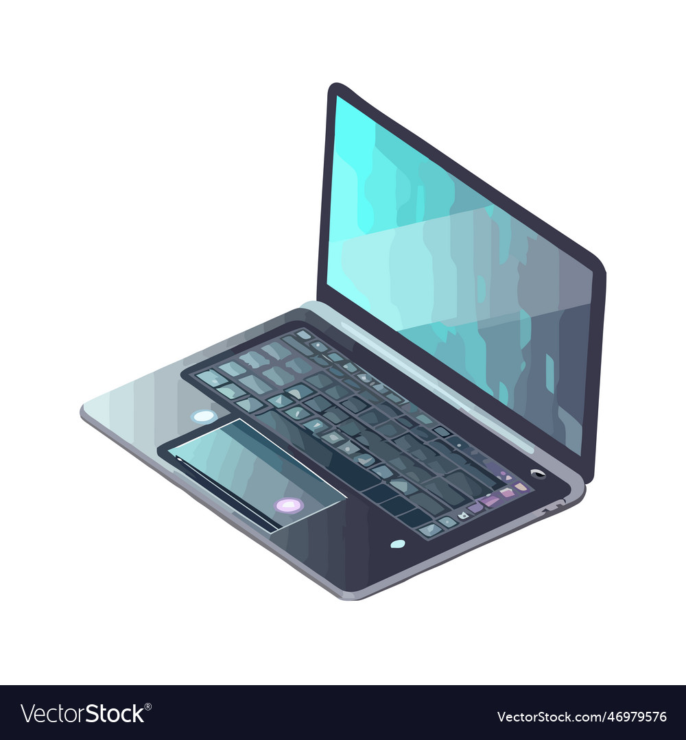 Modern laptop business communication Royalty Free Vector
