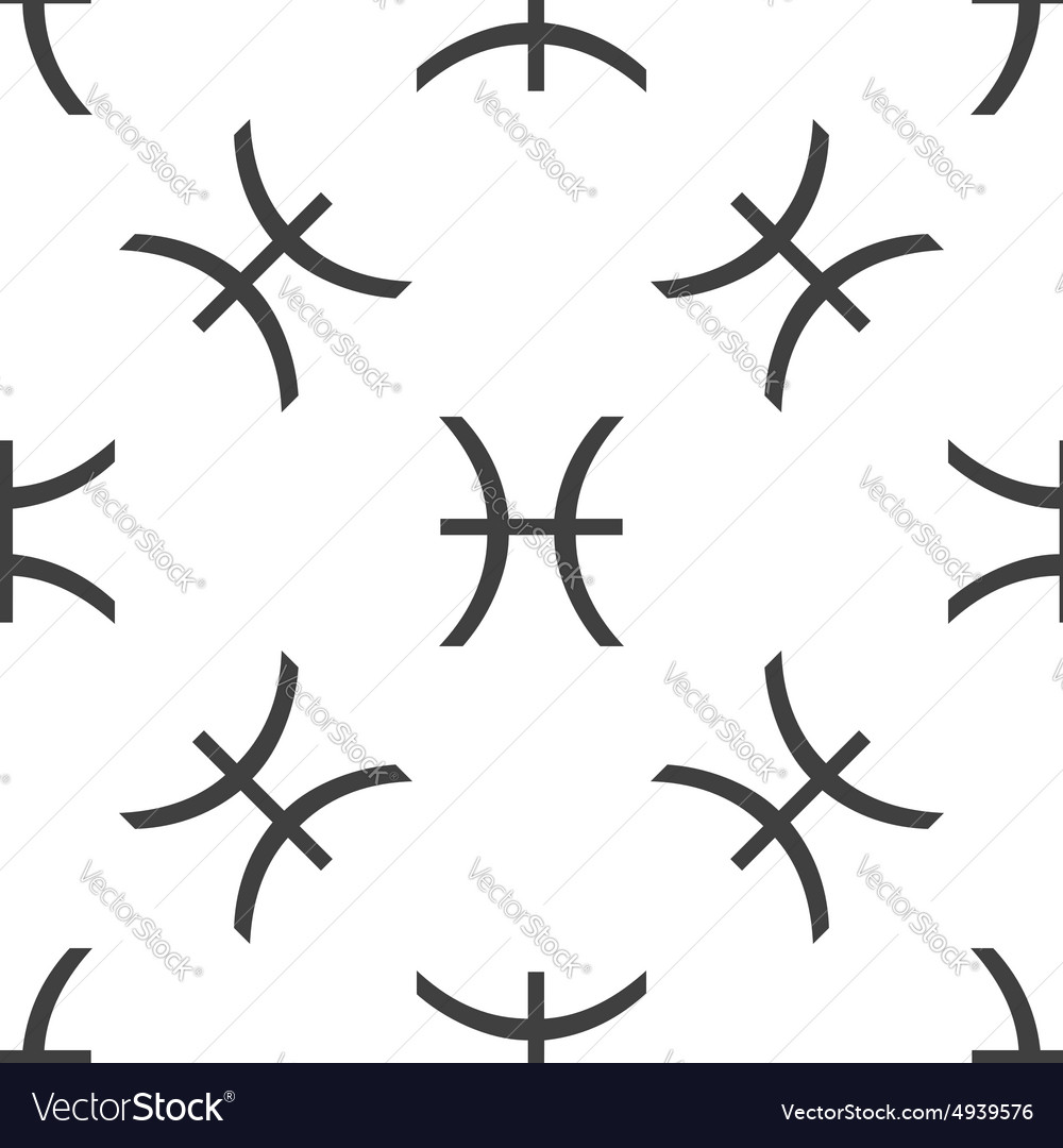 Pisces pattern Royalty Free Vector Image - VectorStock