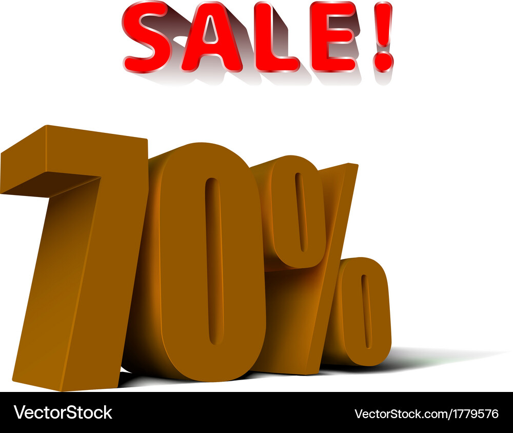 Sale percent Royalty Free Vector Image - VectorStock