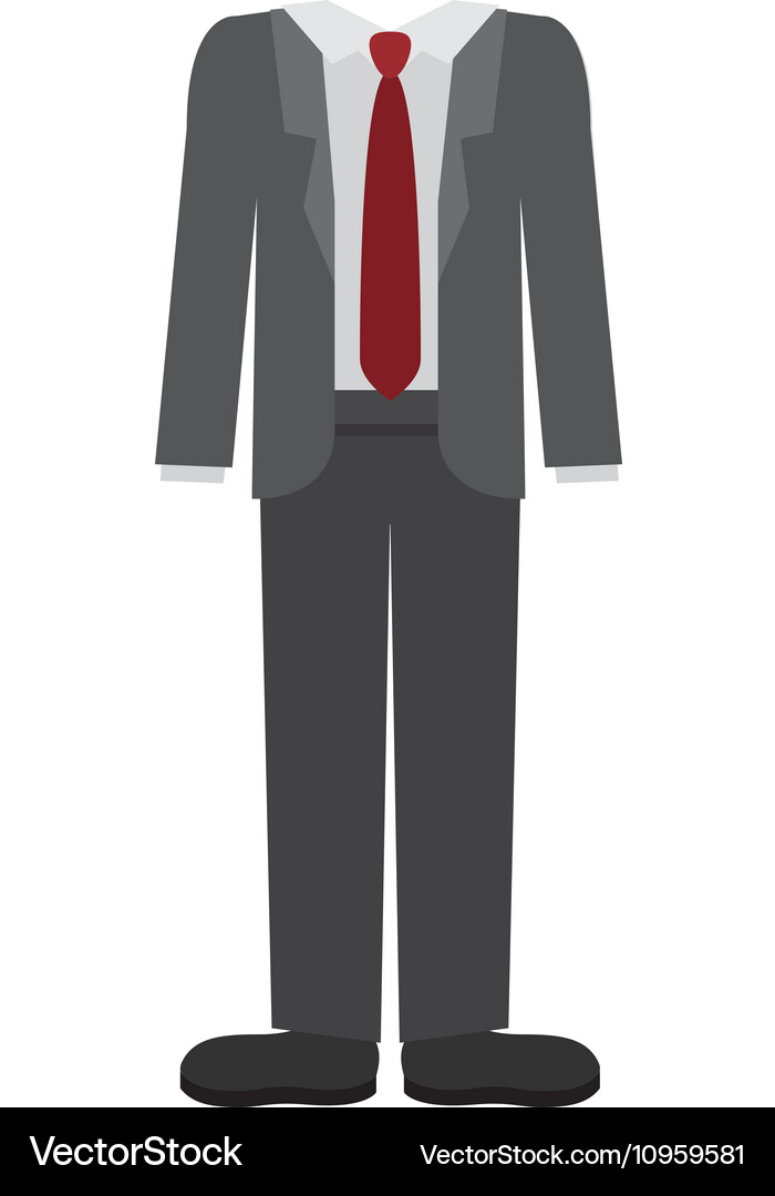 Isolated male suit cloth design Royalty Free Vector Image