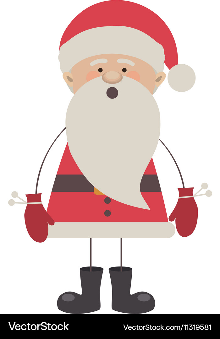 Santa claus cartoon icon image Royalty Free Vector Image
