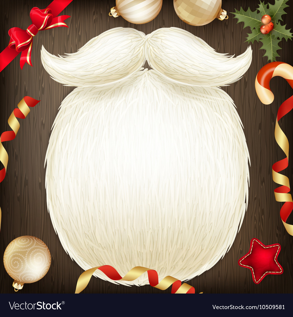 Santa s beard eps 10 Royalty Free Vector Image