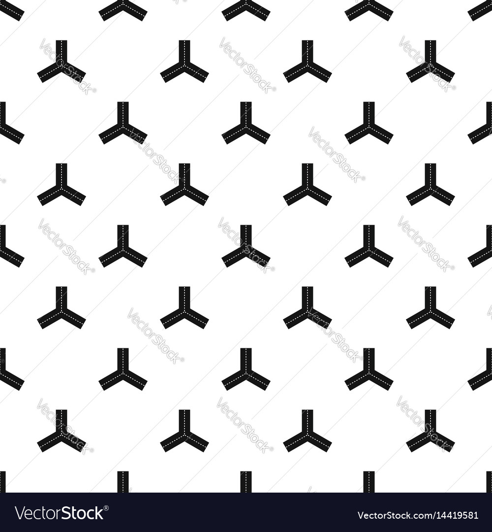 Three roads pattern Royalty Free Vector Image - VectorStock