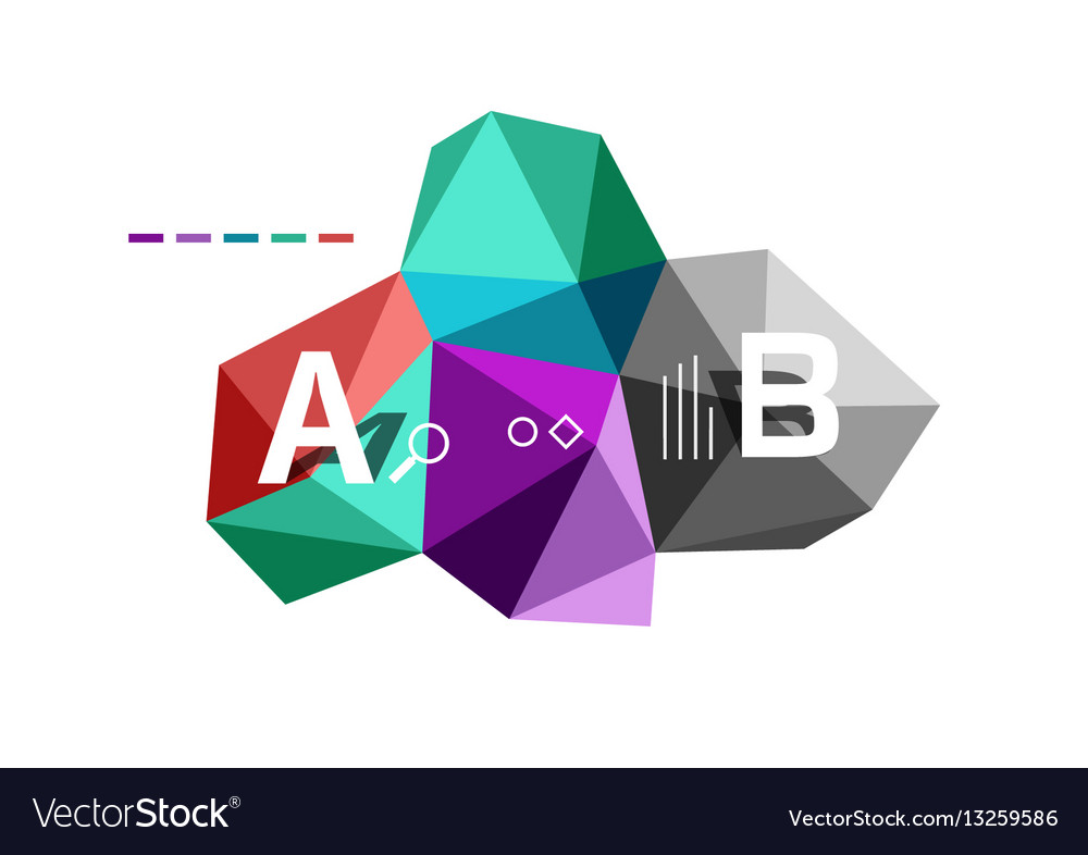 Abc infographics Royalty Free Vector Image - VectorStock