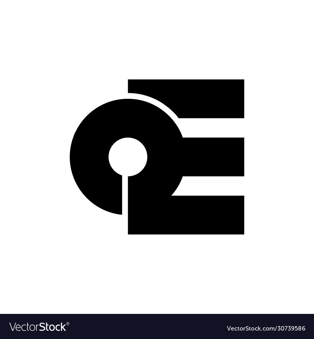 Abstract o e Royalty Free Vector Image - VectorStock