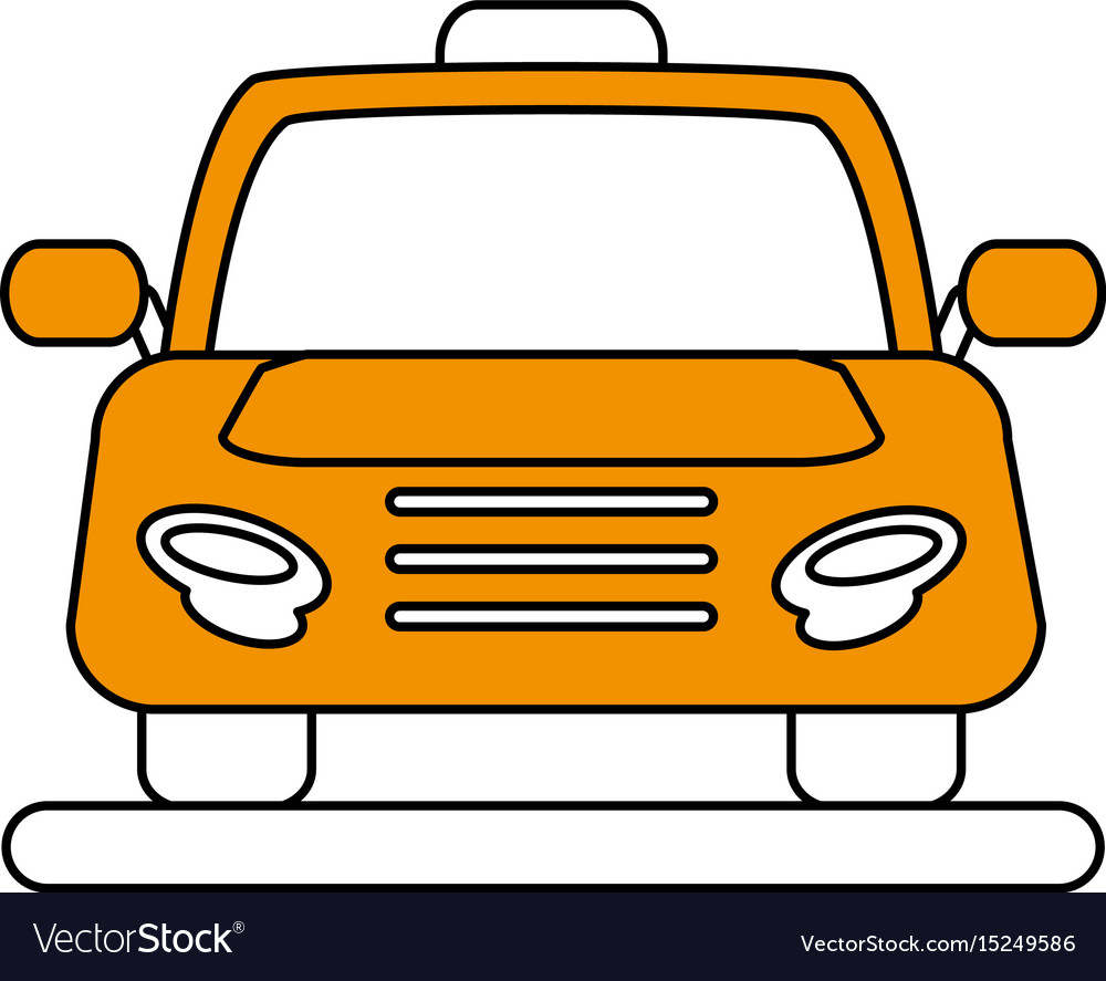 Cab flat Royalty Free Vector Image - VectorStock