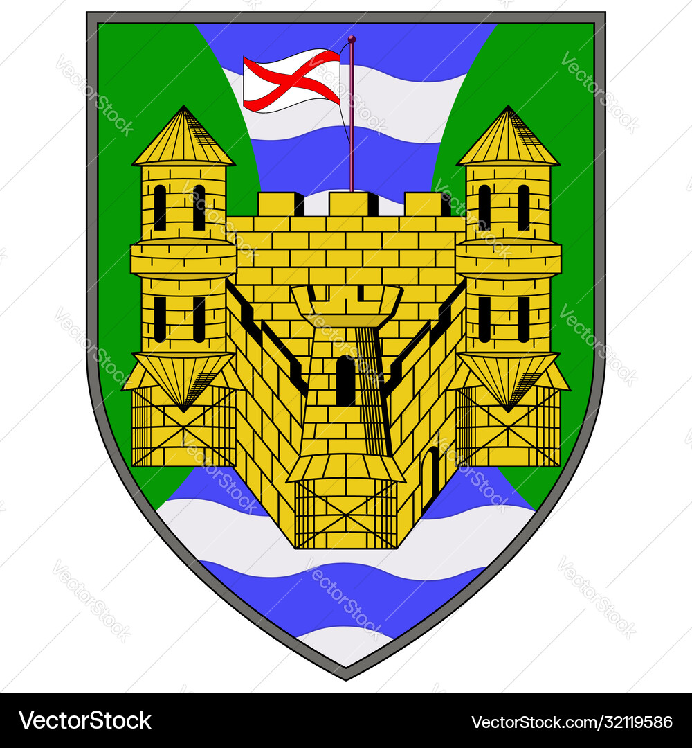 Coat arms county fermanagh in ulster Royalty Free Vector