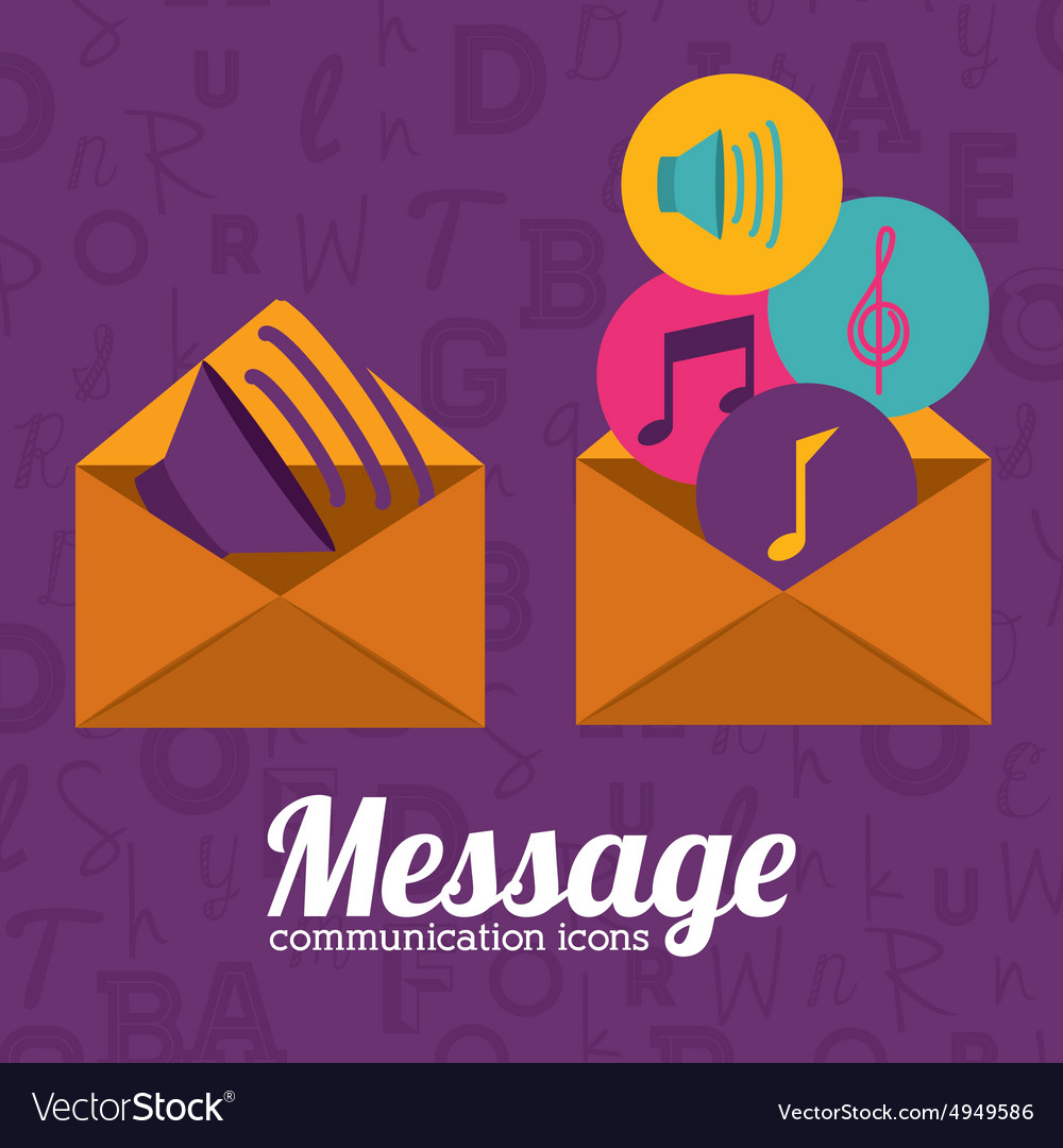 Communication design Royalty Free Vector Image
