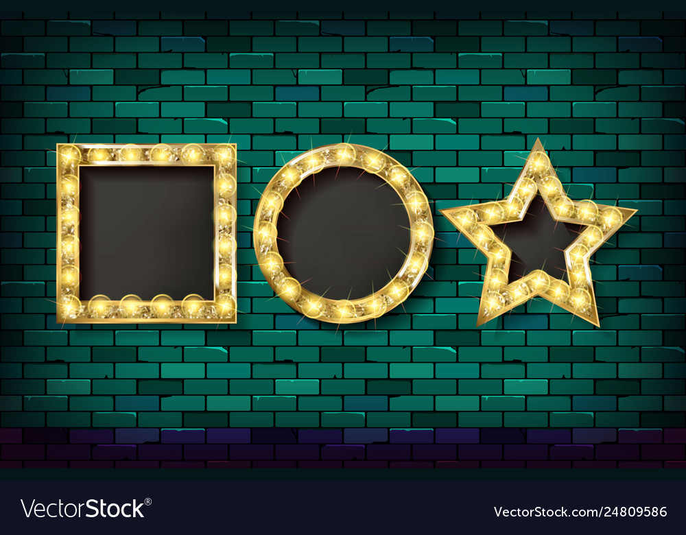 Different golden frames Royalty Free Vector Image