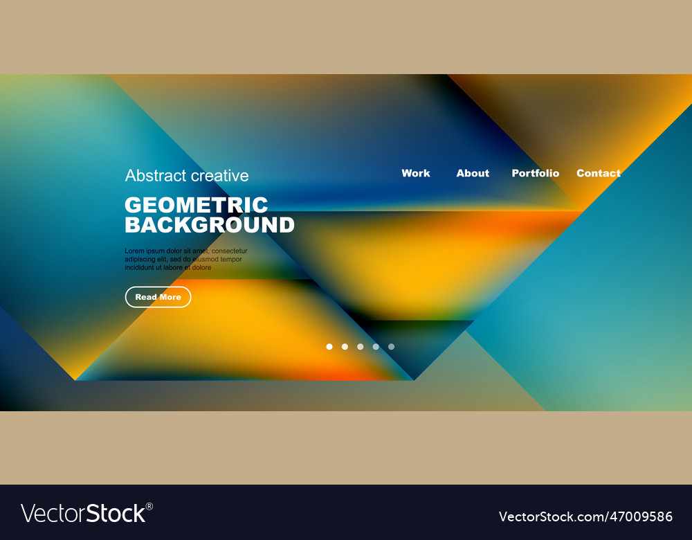Dynamic triangle design with fluid gradient colors