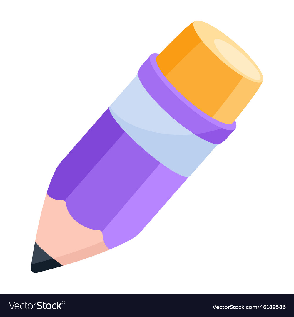 Lead pencil Royalty Free Vector Image - VectorStock