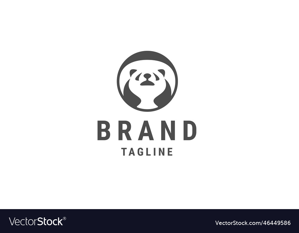 Panda logo Royalty Free Vector Image - VectorStock