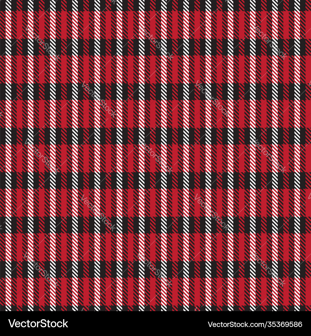 Red asymmetric plaid textured seamless pattern Vector Image