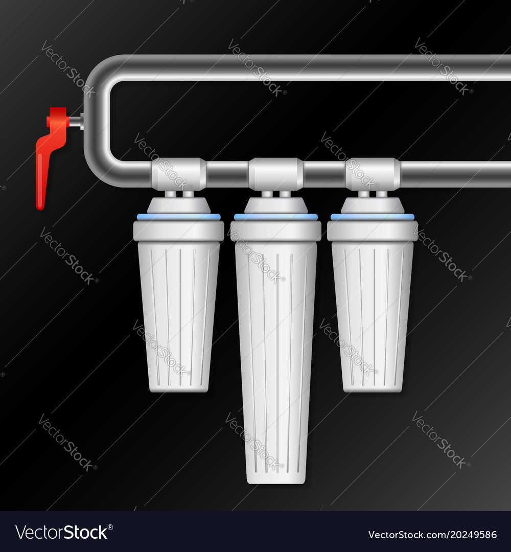 Water filtration Royalty Free Vector Image - VectorStock
