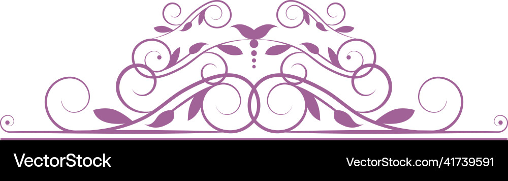 Classic ornamental border decorative flourish Vector Image