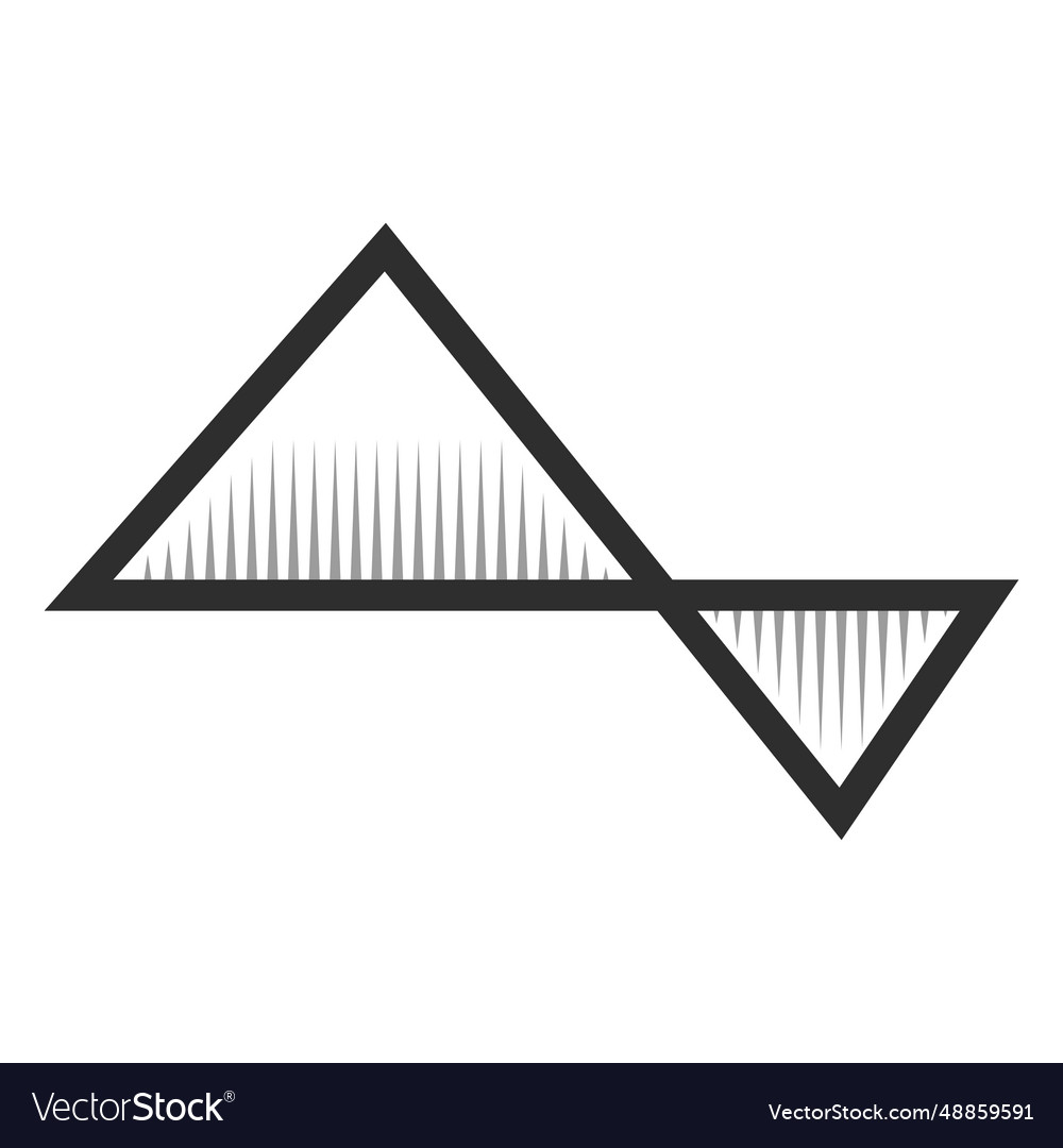 Geometric infinity logo Royalty Free Vector Image