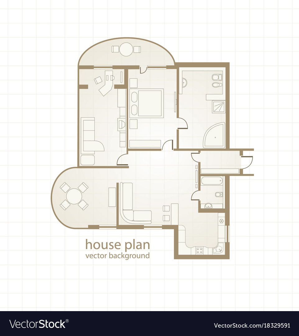 House plan Royalty Free Vector Image - VectorStock