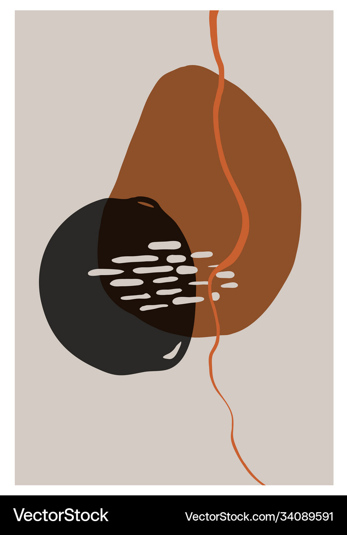 Modern art design abstract poster Royalty Free Vector Image