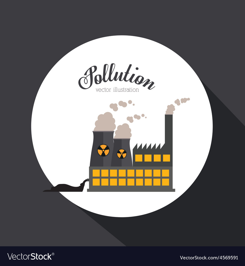 Pollution design Royalty Free Vector Image - VectorStock