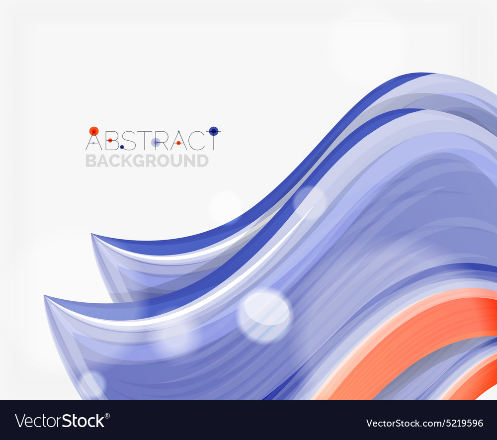 Abstract realistic solid wave background Vector Image