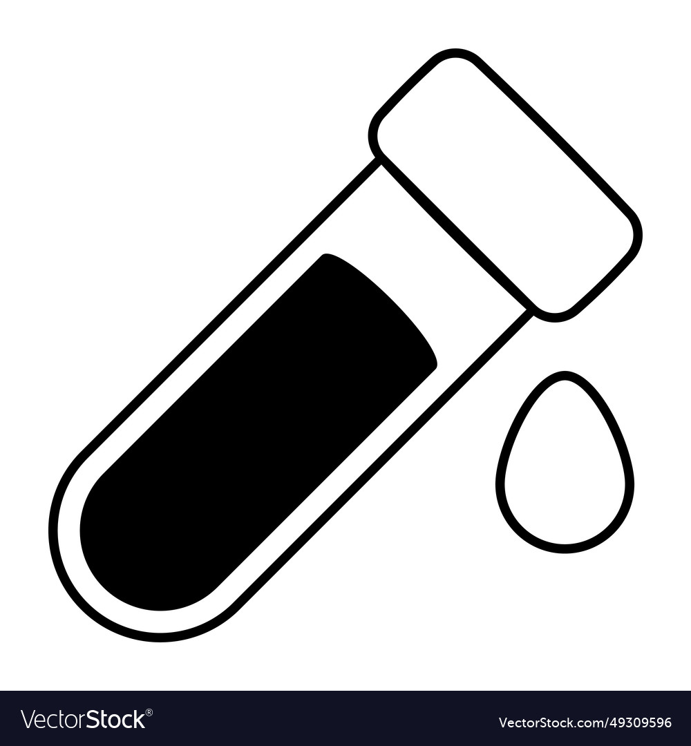 Blood sample Royalty Free Vector Image - VectorStock