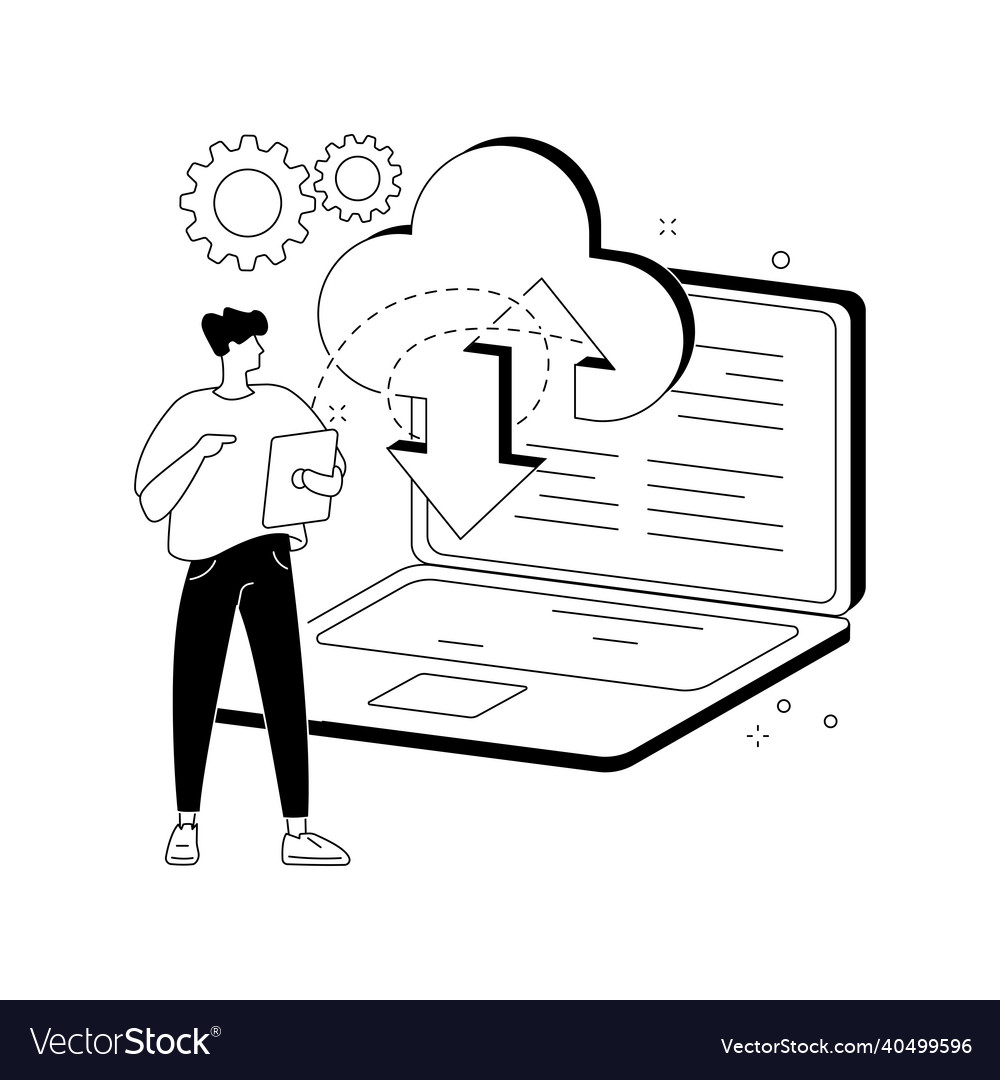 Data entry services abstract concept Royalty Free Vector